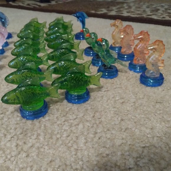 Source Unknown | Accents | Nautical Glass Figures Blue Base | Poshmark